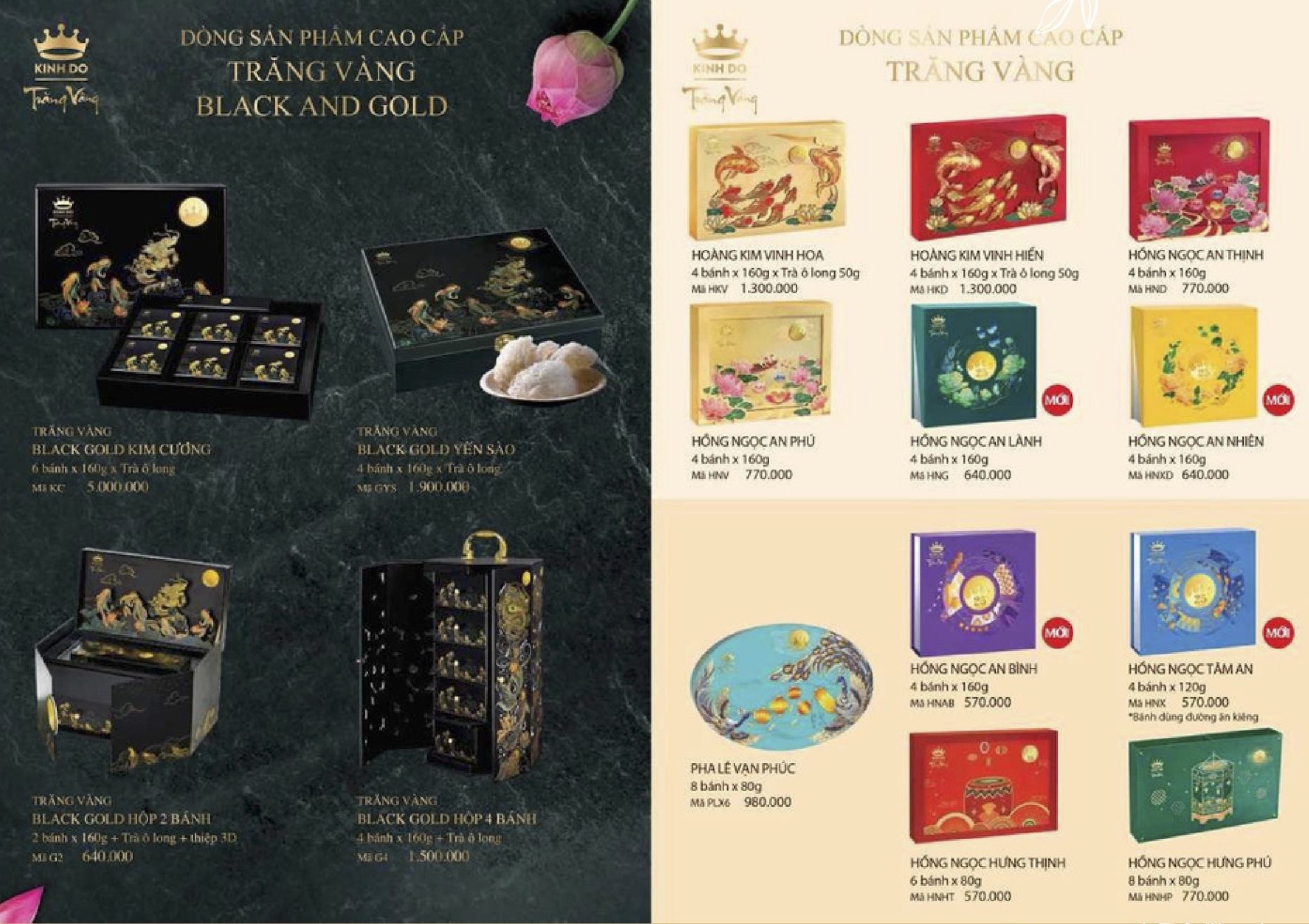 Bảng giá bánh Trung Thu 2023 - Trà Việt